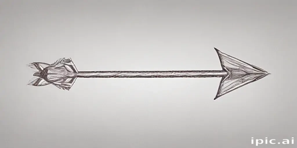 Stylized Arrow Design with Intricate Details and Unique Artistic Flair