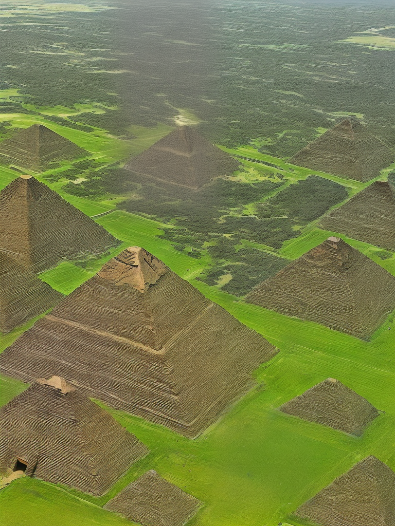 pyramids and people