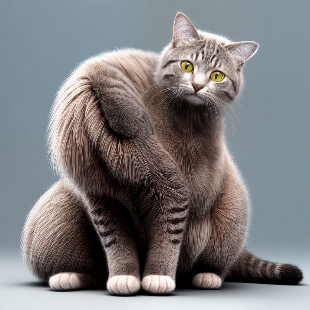 3d render cat