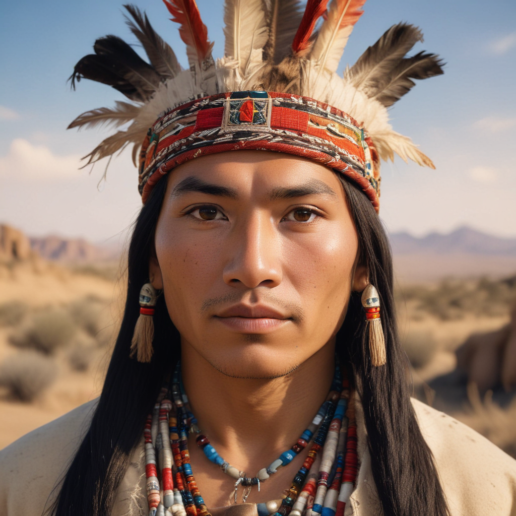 chinese native american mexican man