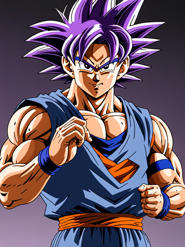 Goku drinking purple lean