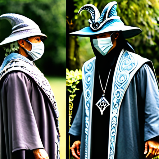 Modern dragon wizard with mask