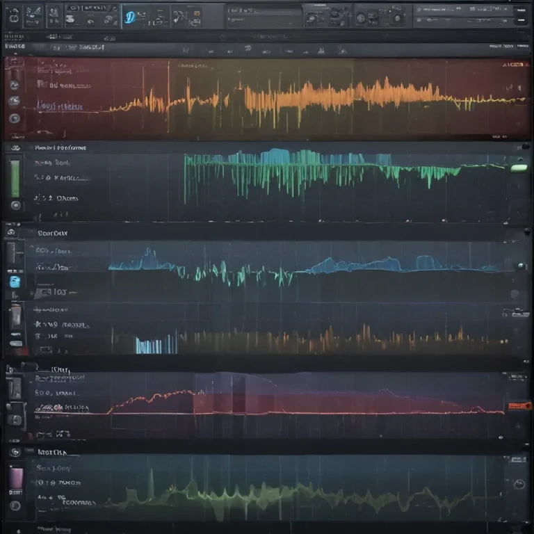 Visual Representation of Audio Frequencies and Waveforms in Digital ...