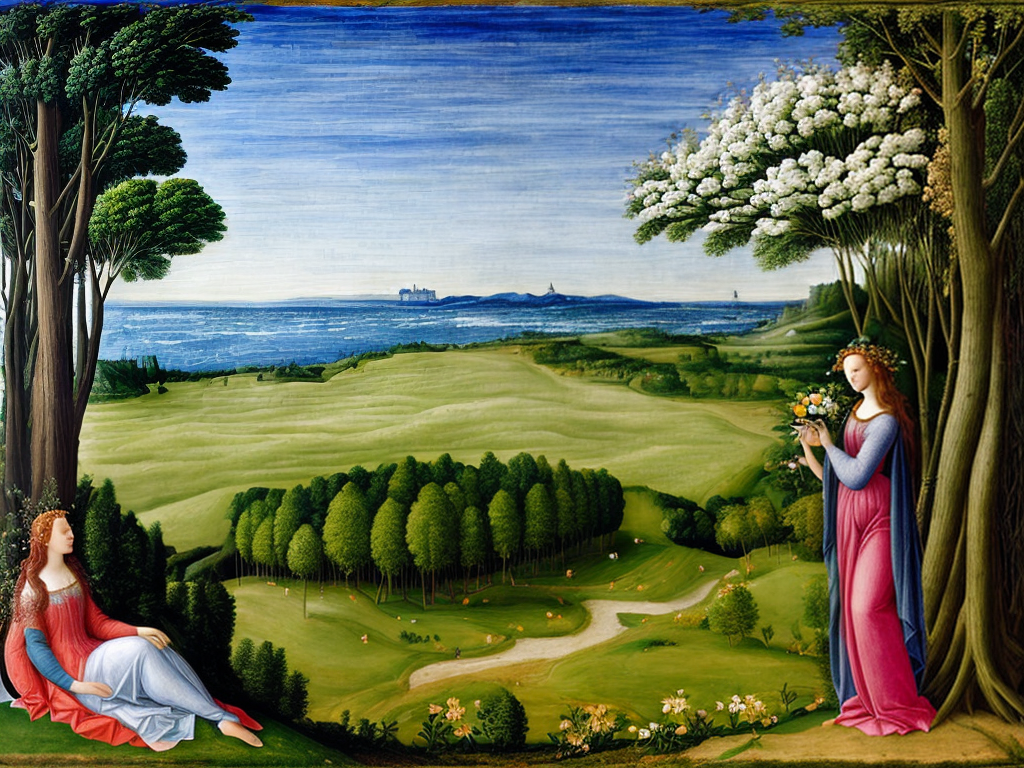 "La primavera" - Sandro Botticelli: En esta obra, Botticelli representa ...