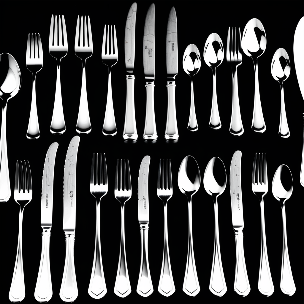 Setting the Table: A Detailed Arrangement of Elegant Cutlery and Plates