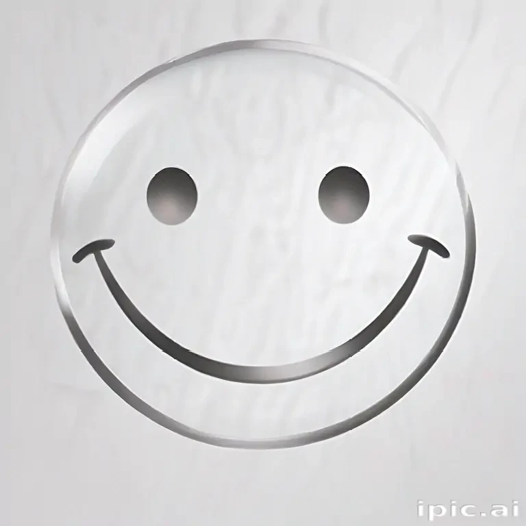A Clear Smiley Face Icon Bringing Joy and Positivity to Life.