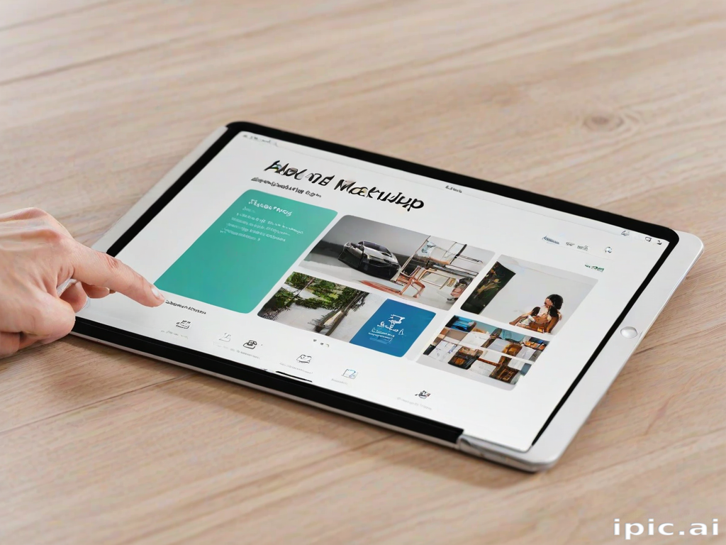 Exploring a Digital Interface on a Tablet with Engaging Content Displayed