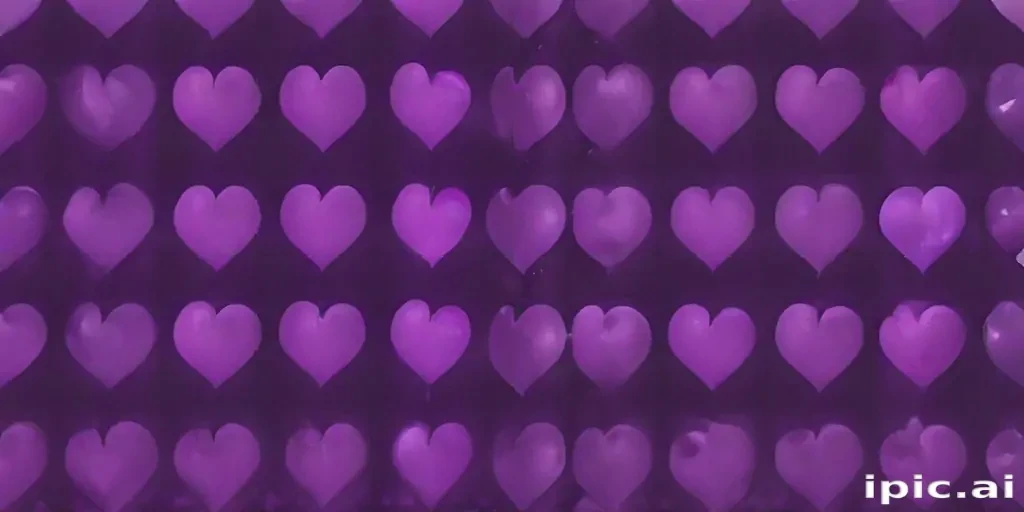 Vibrant Purple Hearts Pattern Creating a Playful and Charming Visual ...