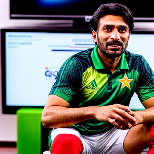 A person worn Pakistan team kit name with SGand watching Pakistan's ...