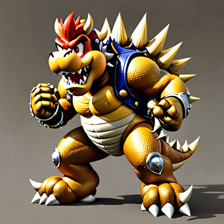 super mario as bowser