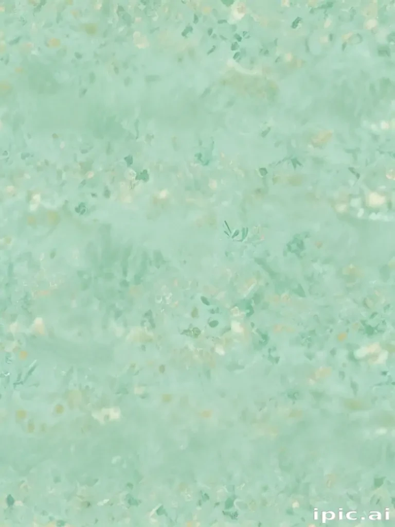 Soft Mint Green Texture with Subtle Patterns and Light Golden Accents