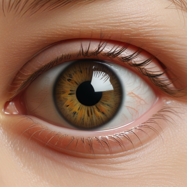 A Close-Up View of a Beautifully Detailed Human Eye with Unique Patterns.