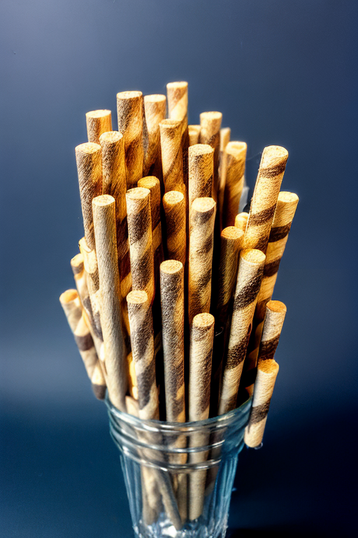 2D Image of messy straw in side view