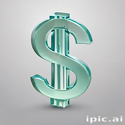 Elegant Glass Dollar Sign Representation Symbolizing Wealth and ...