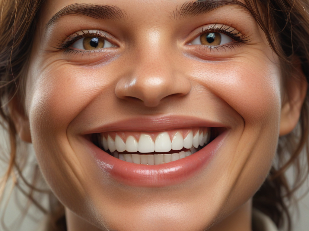 Radiant and Joyful Woman Beaming with a Bright, Infectious Smile