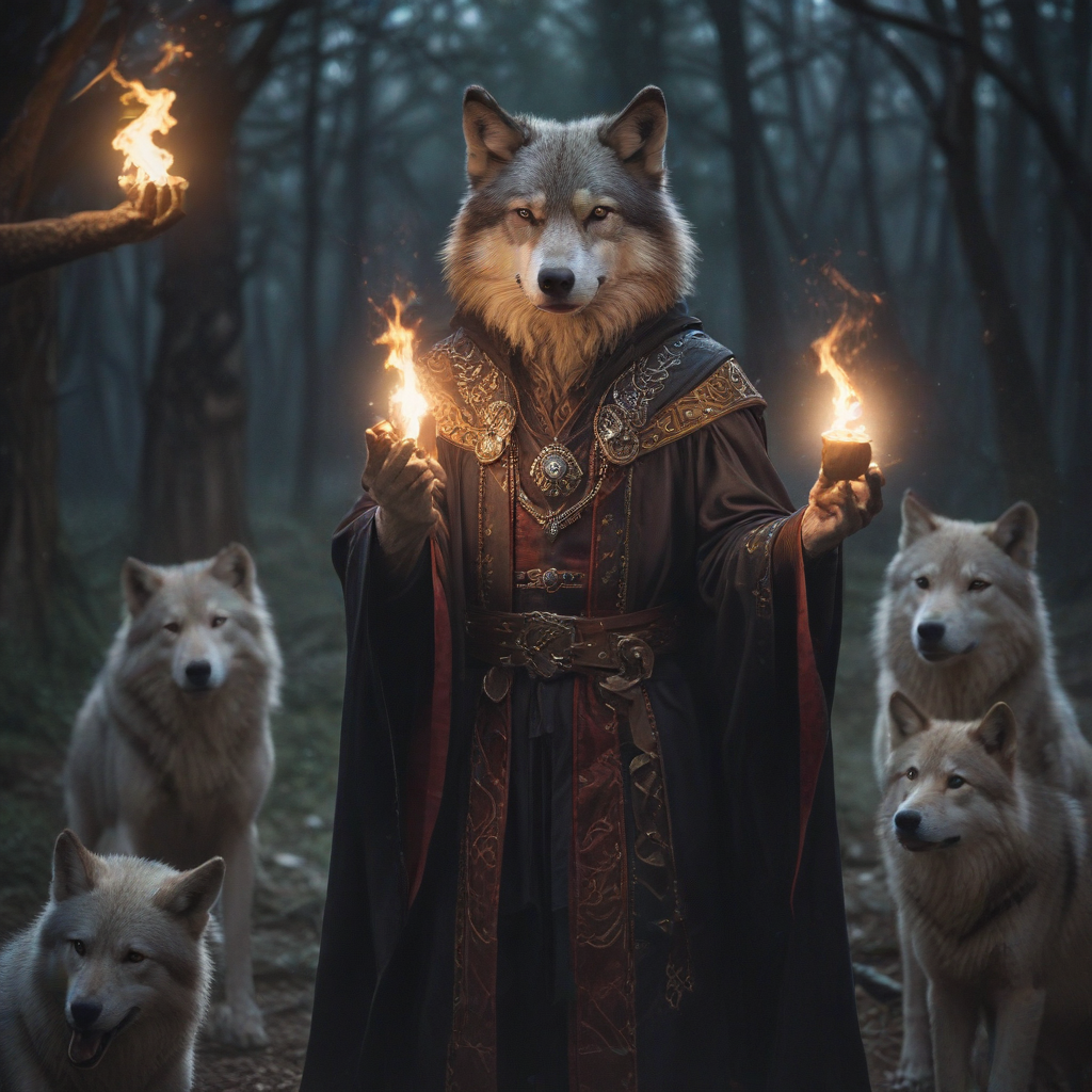 Warlock Wolves doing magic