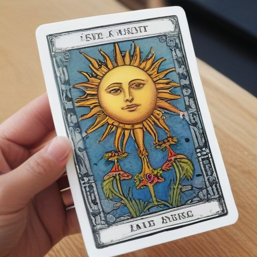 a sun tarot card