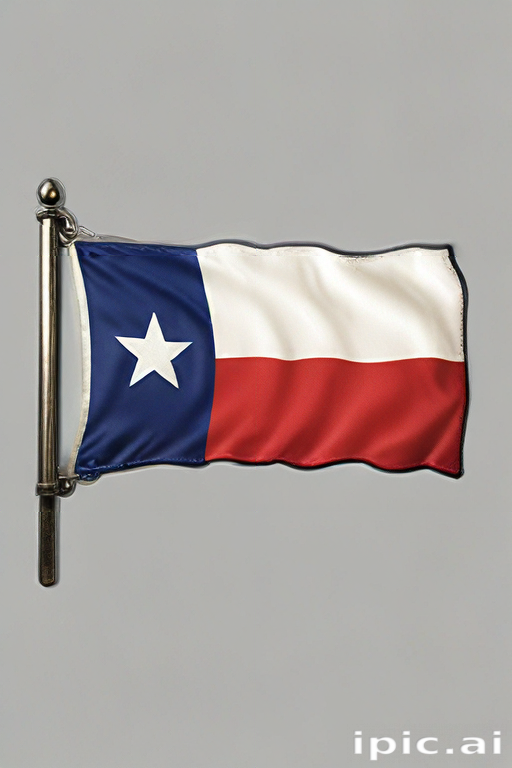 Vibrant Representation of Chile's National Flag in Bold Colors and Design