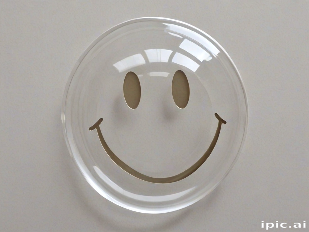 A Clear Smiley Face Design Creating a Playful and Cheerful Atmosphere.