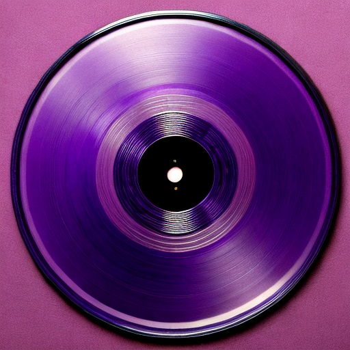 Purple vinyl record