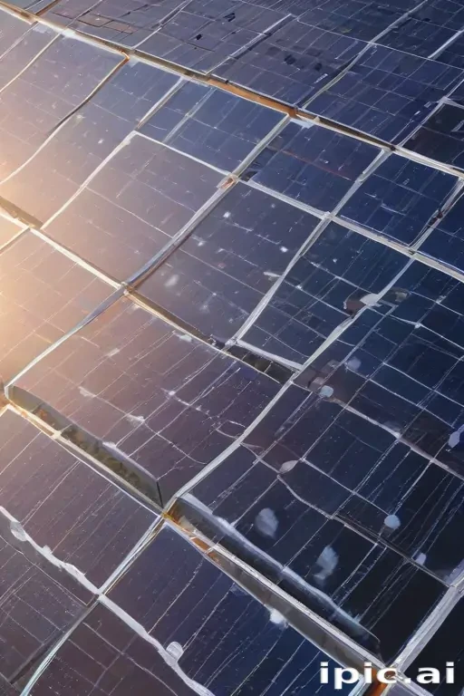 Vast Array of Solar Panels Collecting Sunlight for Renewable Energy ...