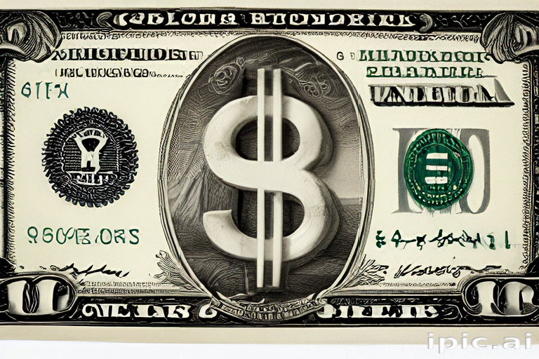 Creative Visualization of a Dollar Bill with a Large Dollar Sign