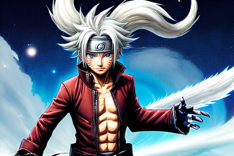 white haired naruto kitsune anime