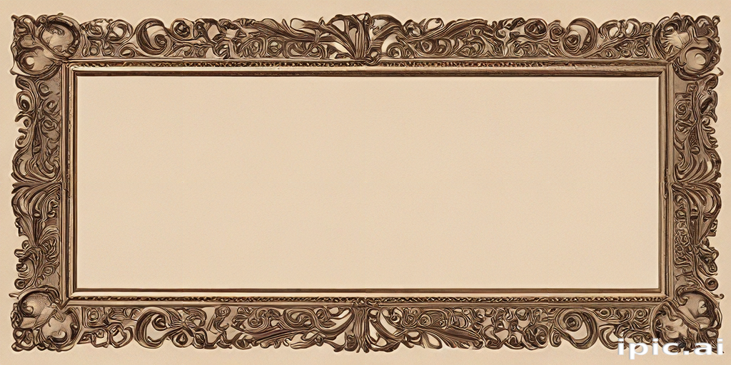 Intricately Designed Ornate Frame Ready for an Artistic Masterpiece Display