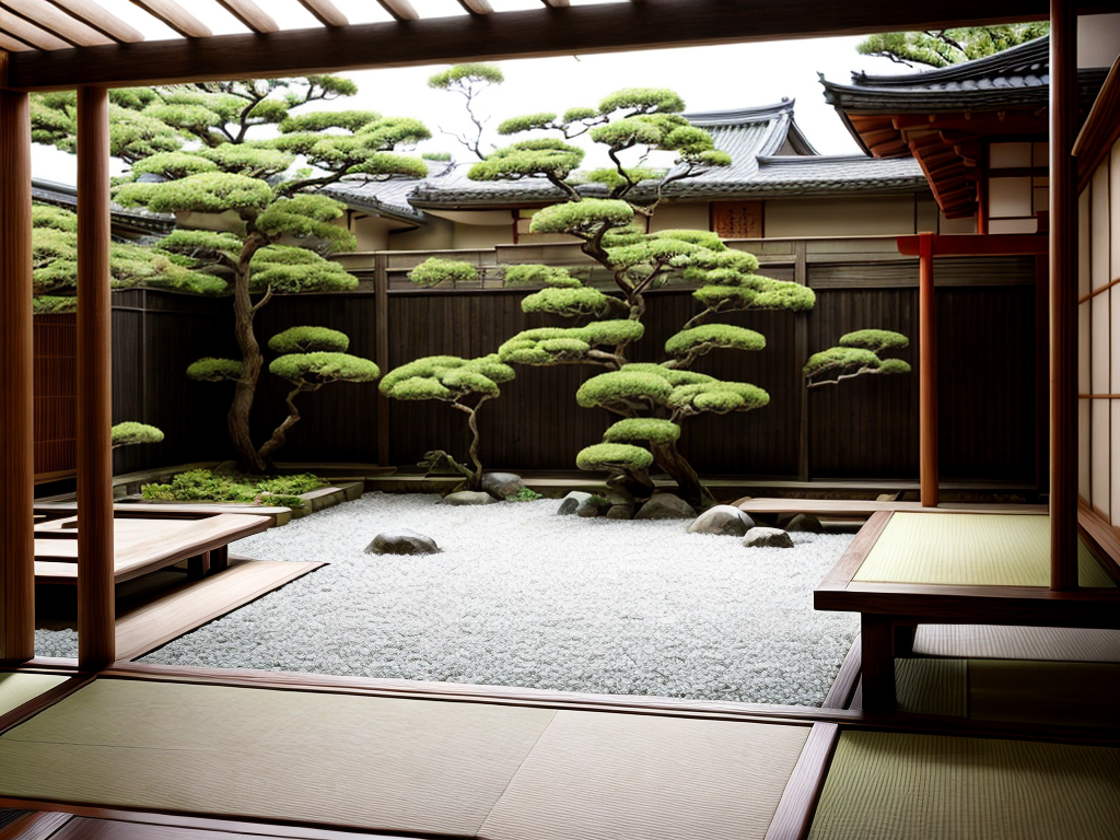 Japanese courtyard design