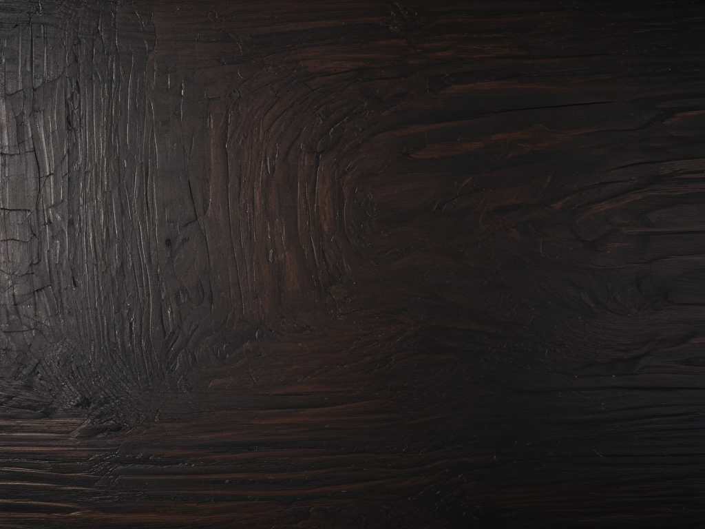 Textured Dark Wood Surface with Unique Grain Patterns and Depth