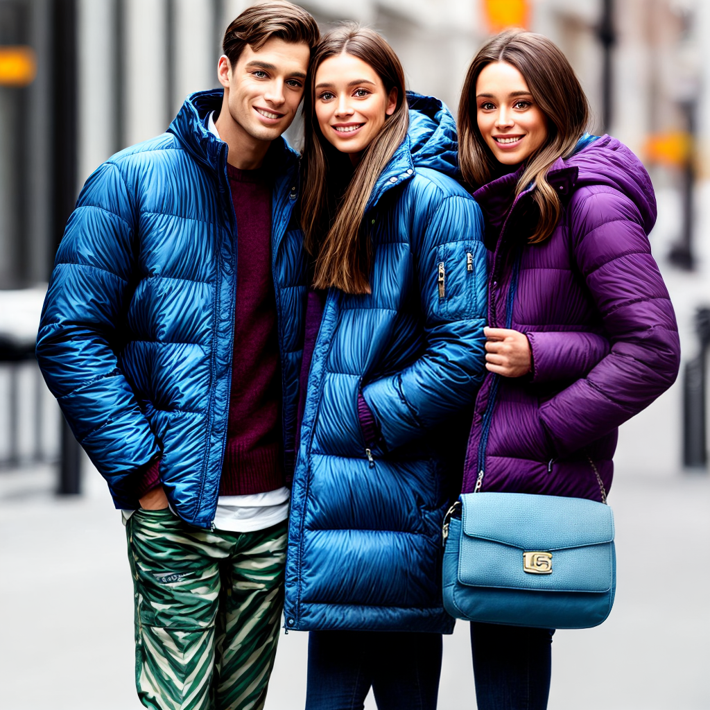Quilted Jacket on man and woman