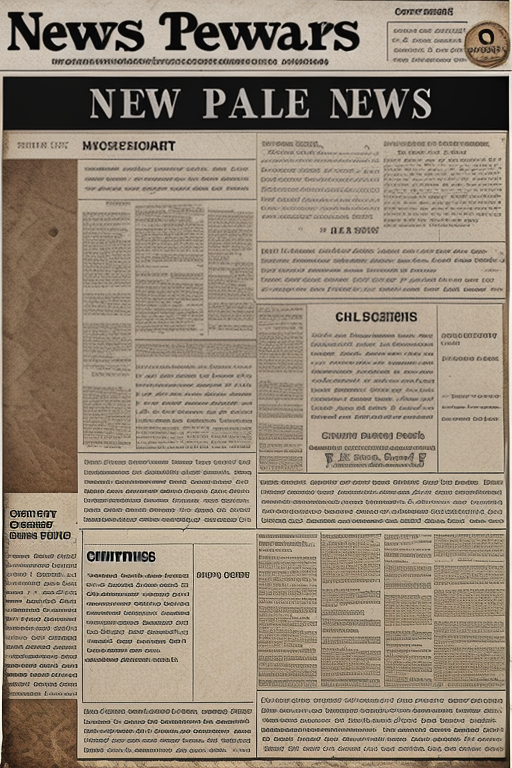 Vintage Newspaper Layout Featuring Various Articles and Headlines from ...