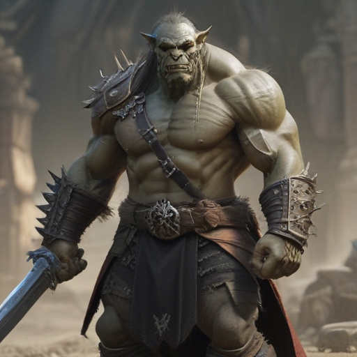 orc with a sword