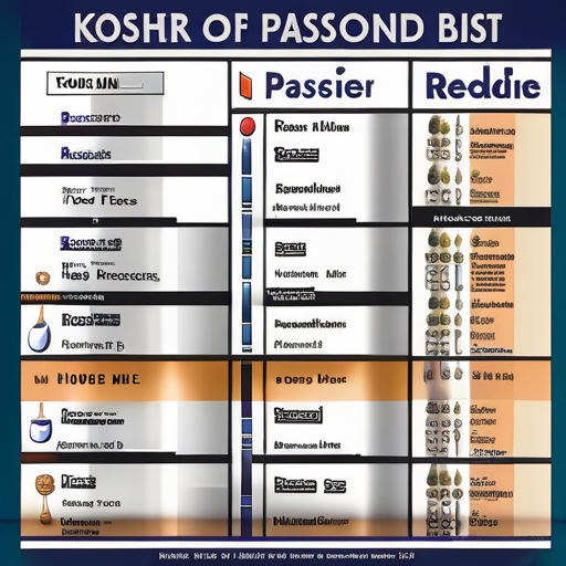 Guide to Kosher Passover Foods: Essential Items for Observant Families