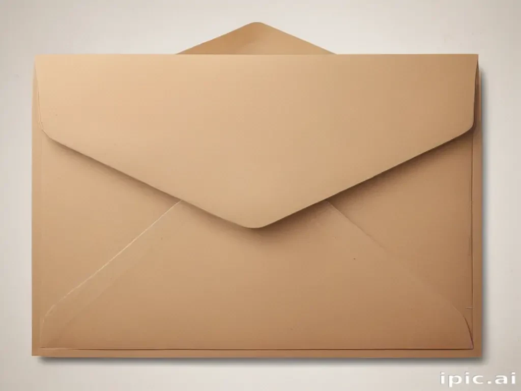An Elegant Brown Envelope Ready for Important Correspondence and ...