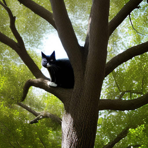 Cat in a tree