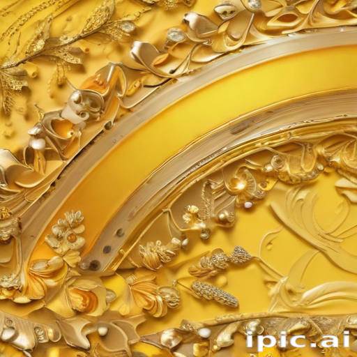 Intricate Golden Decorative Patterns with Floral Designs and Elegant ...