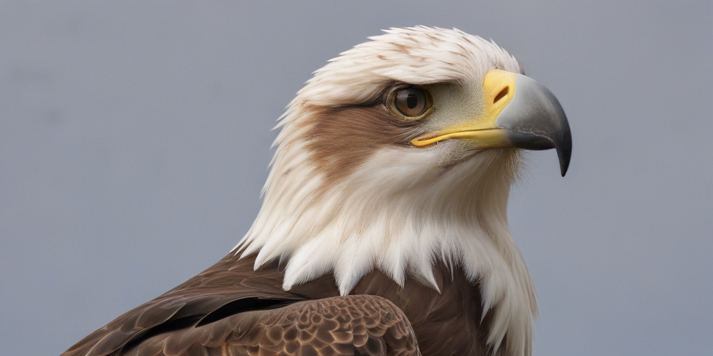 Majestic Eagle Portrait Showcasing Detailed Feather Patterns and ...