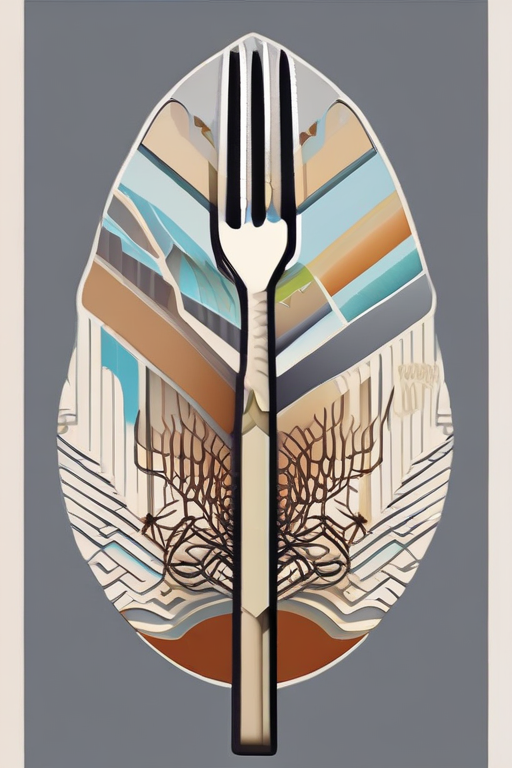 Rock album cover of a fork