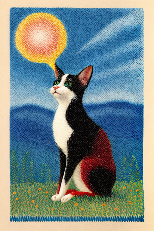 bibliothecaire tableau pointillisme