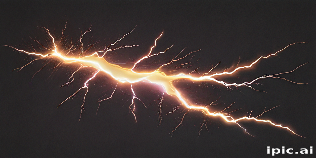 Striking Display of Nature's Power: A Dramatic Lightning Bolt ...