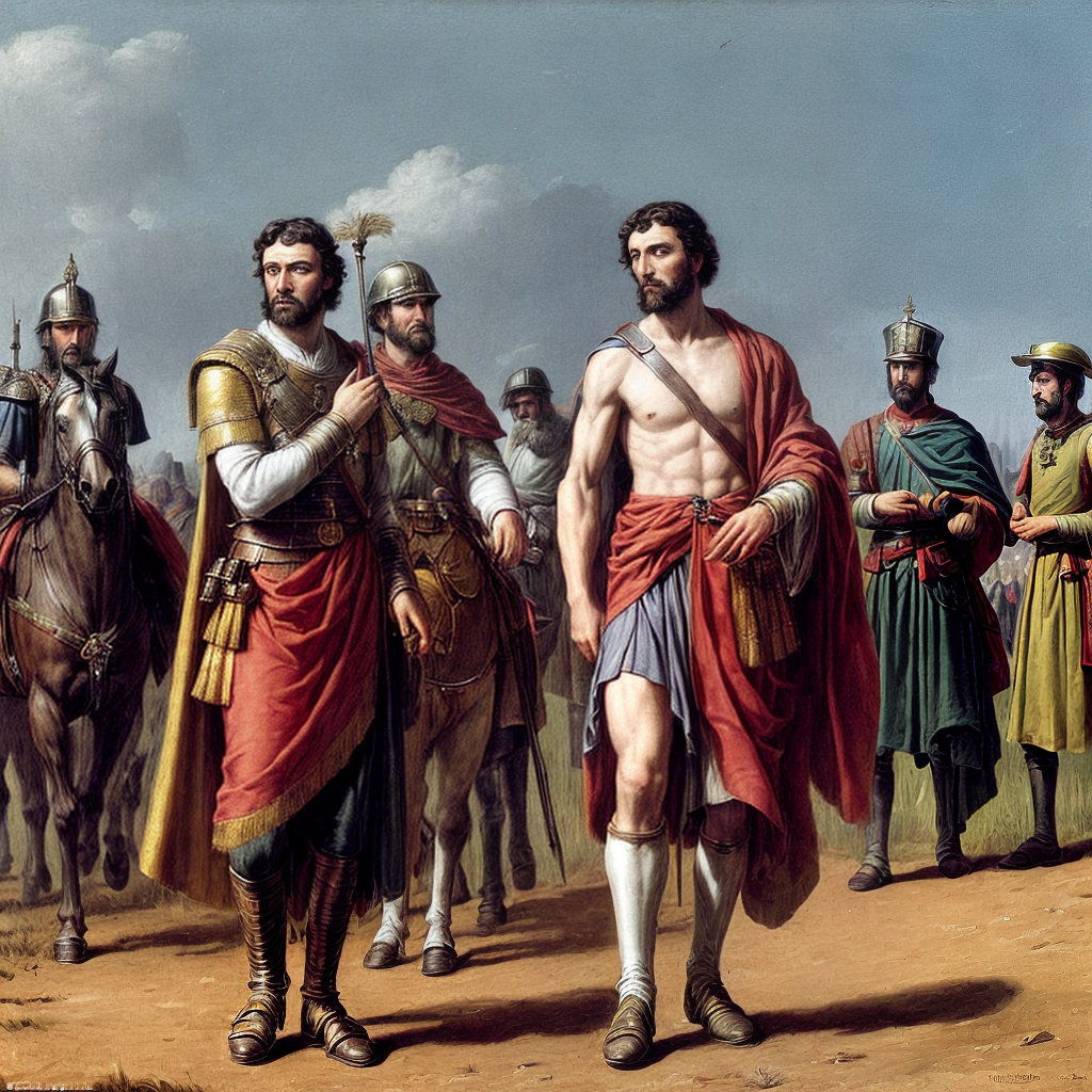 a roman general watching his empire collapse