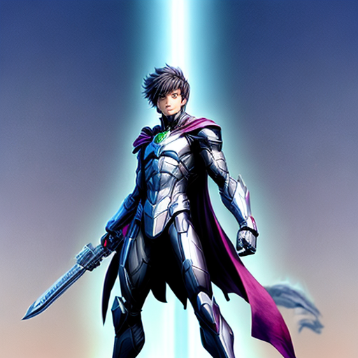 A wizard with crystal arms anime