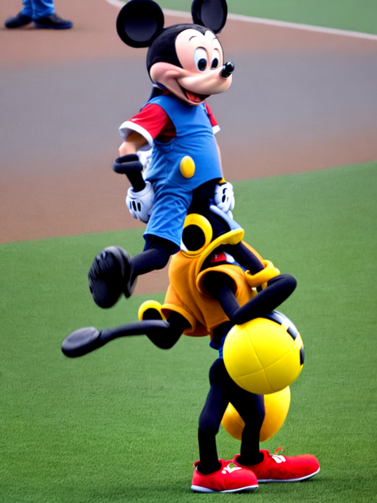 mickey mouse throwing up