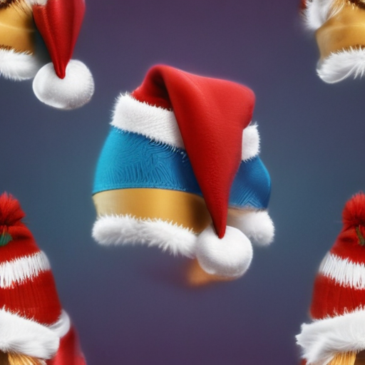 A Festive Collection of Colorful Santa Hats for Holiday Cheer and ...