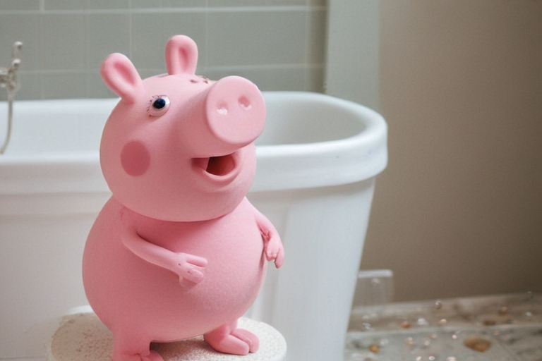 Peppa pig pooping