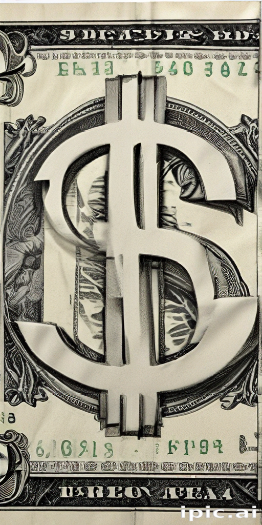 Artistic Representation of Currency with Unique Dollar Sign Design