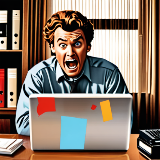 disney movie poster for movie about man yelling at his computer