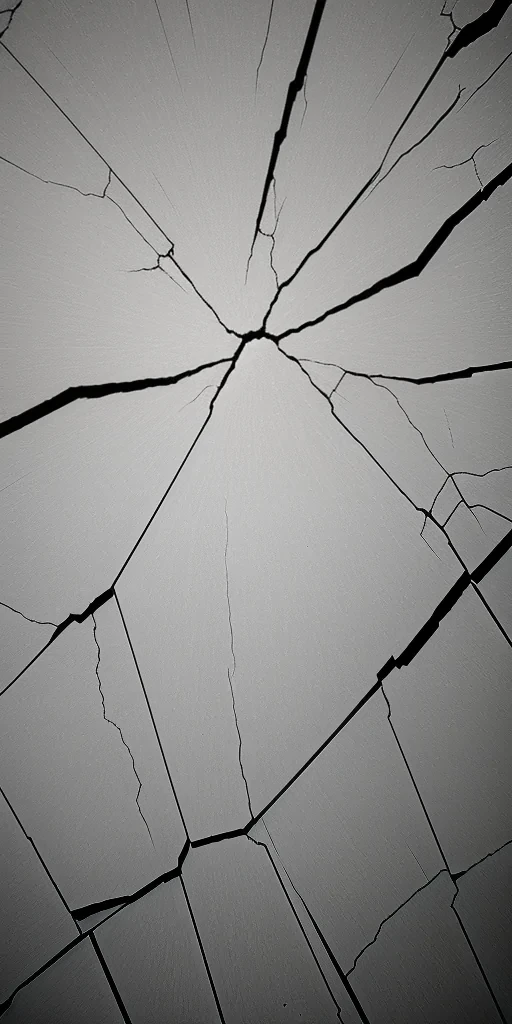 Intricate Patterns of Cracks on a Surface Highlighting Fragility and ...