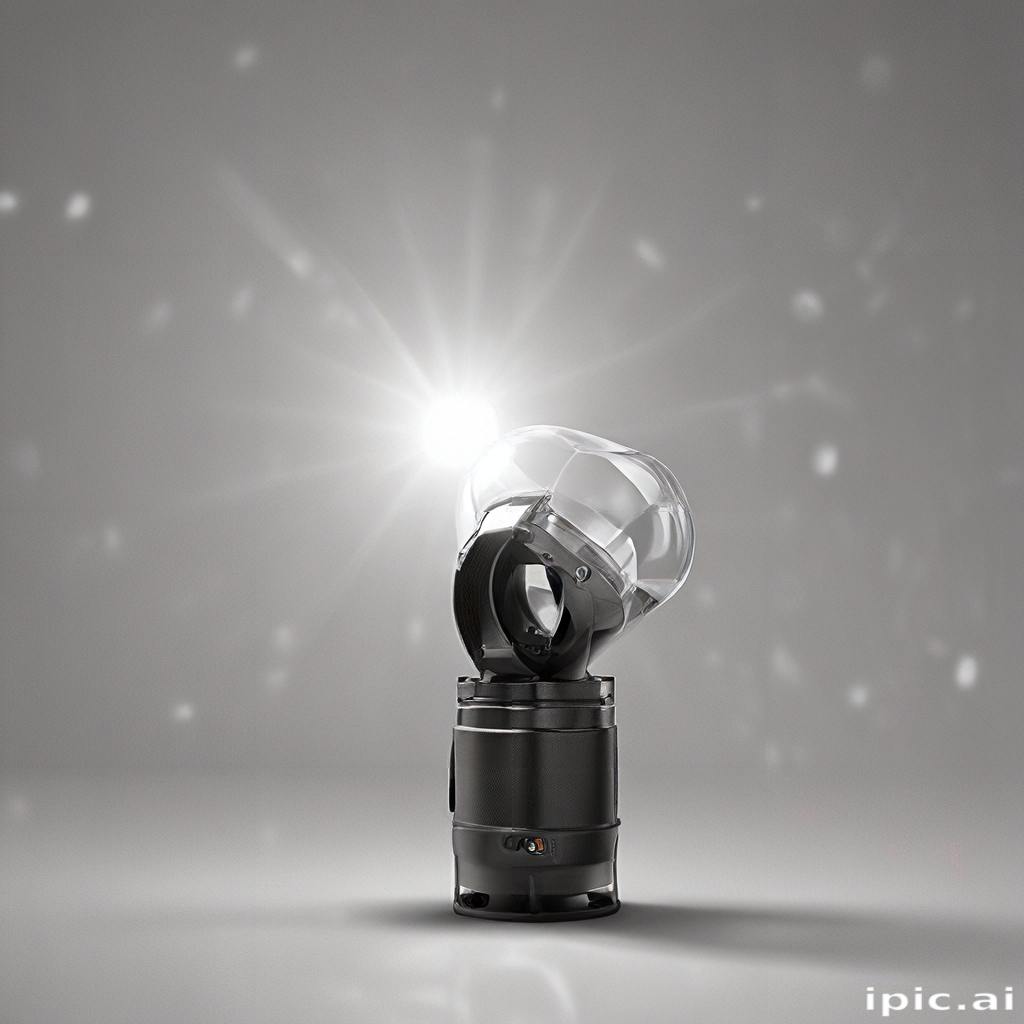 Stylish Modern Spotlight Illuminating a Dark Space with Bright Radiance